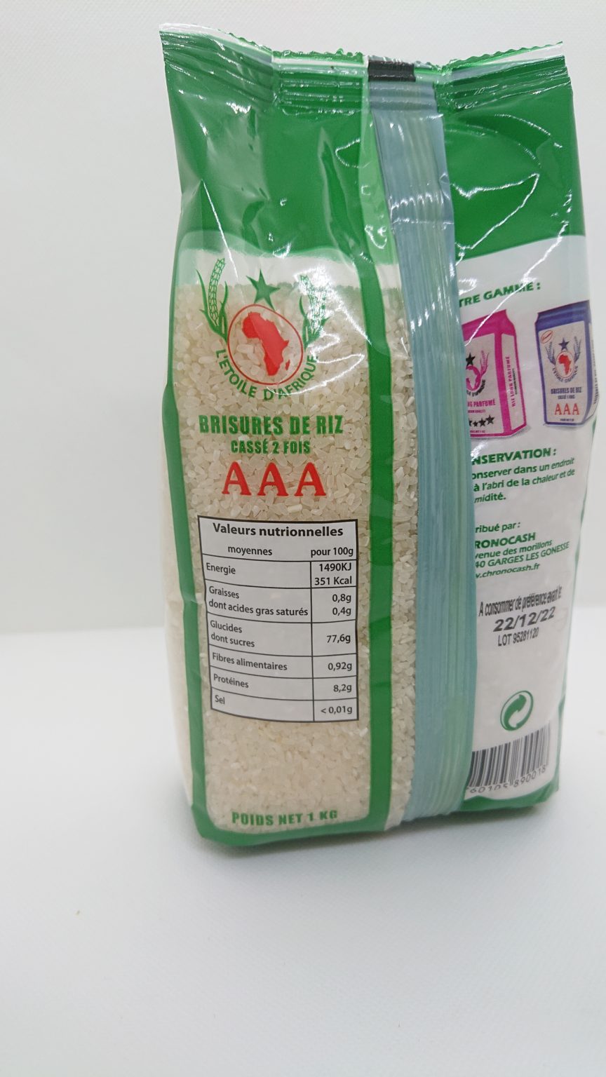 Brisure de riz parfumé cassé 2 fois (1kg) - Afro-Exotique