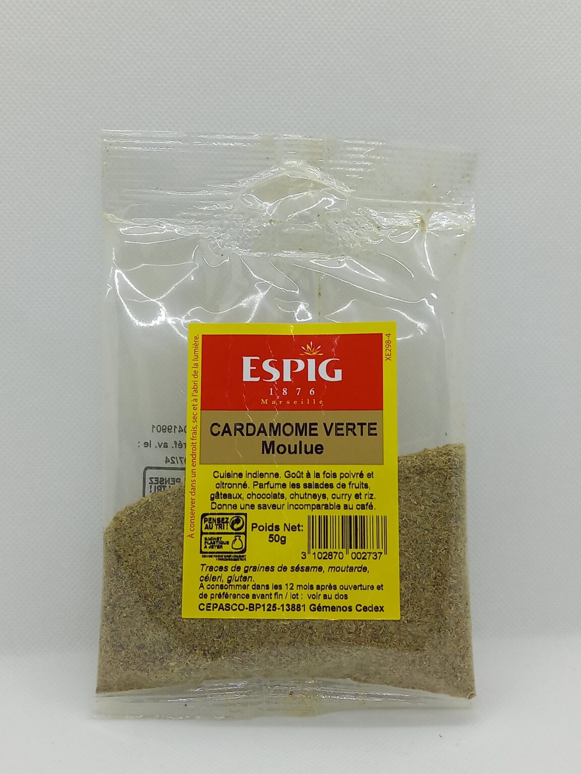 CARDAMOME VERTE MOULUE 50g - Afro-Exotique