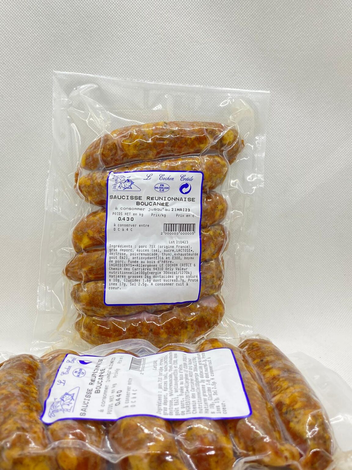 Saucisse Réunionnaise Boucané - Afro-Exotique