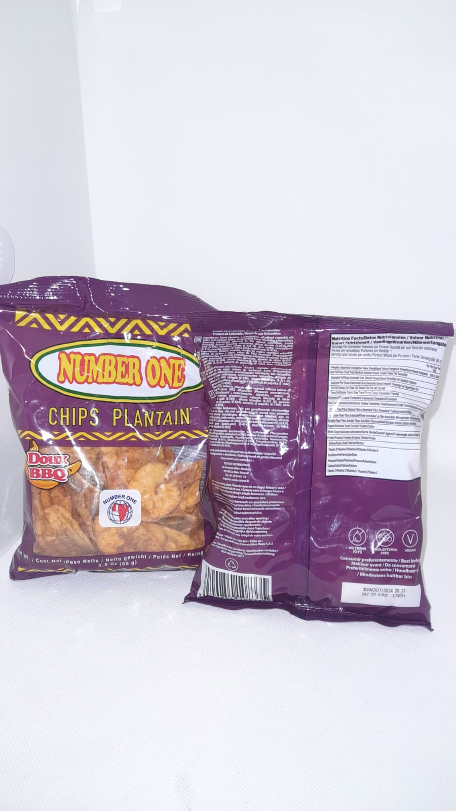 CHIPS NUMBER ONE PLANTAIN DOUX BBQ 0,85g - Afro-Exotique